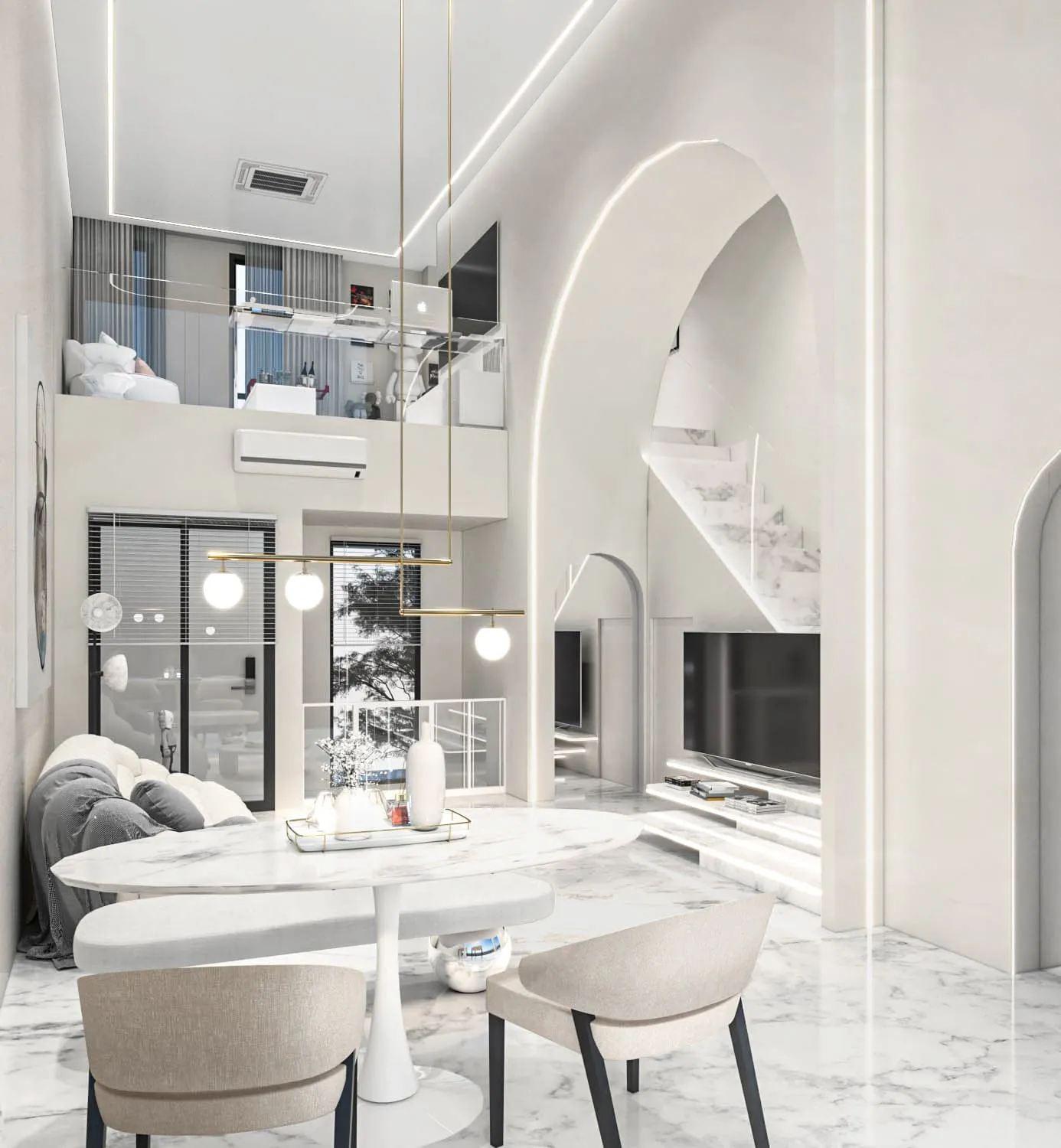 ผลงานออกแบบอินทีเรียดีไซน์สไตล์ Modern Luxury - Muller Design Solution